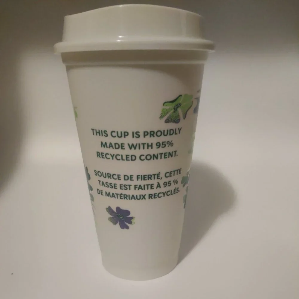Starbucks | Dining | Starbucks 225 Earth Day Green Purple Flowers ...